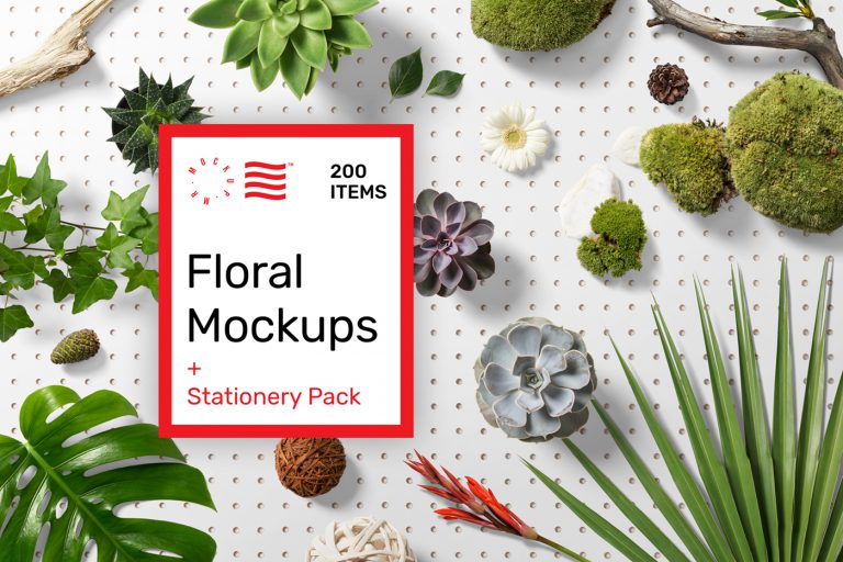 Floral Mockups — PSD Mockups & Graphic Design Freebies | Mr.Mockup