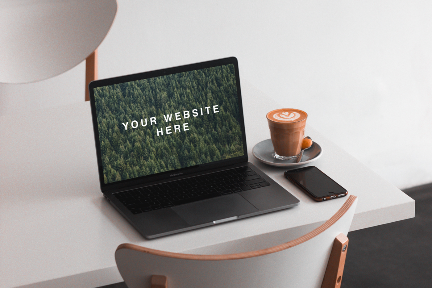 MacBook on Table Mockup — Mr.Mockup | Graphic Design Freebies
