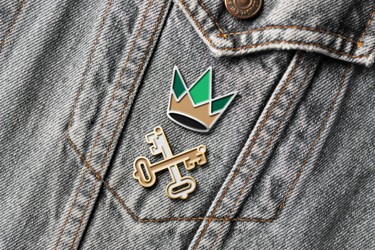 Logo Enamel Pin Mockup — PSD Mockups & Freebies | Mr.Mockup