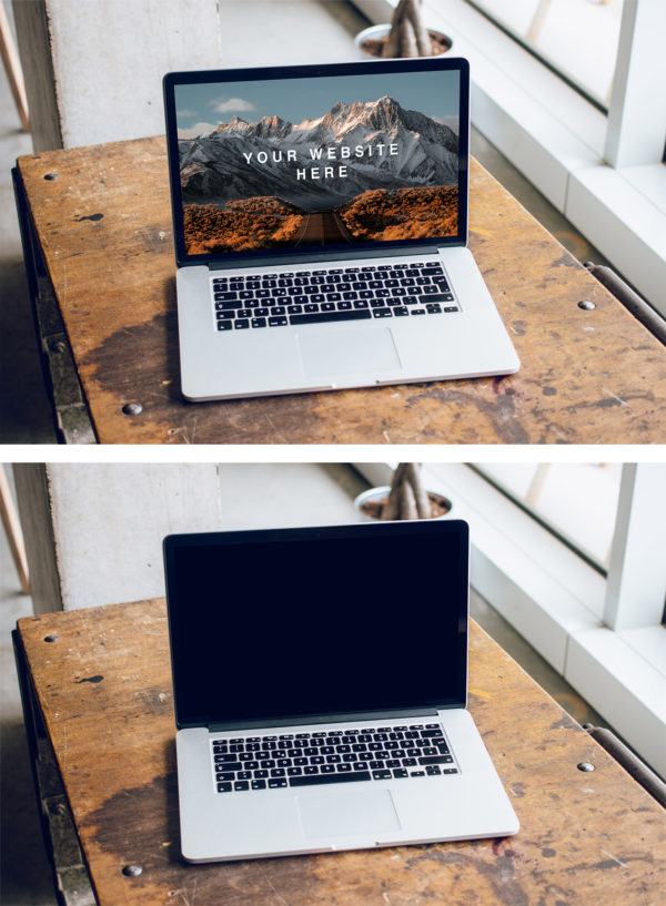 MacBook Pro on Table — Mr.Mockup | Graphic Design Freebies