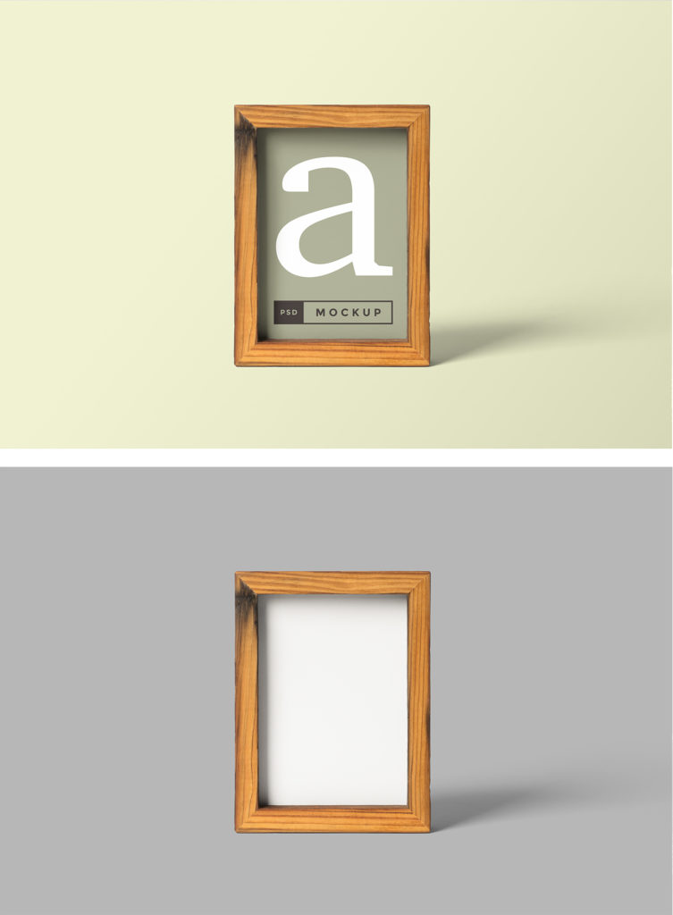 Wood Frame Mockup — Mr.Mockup | Graphic Design Freebies