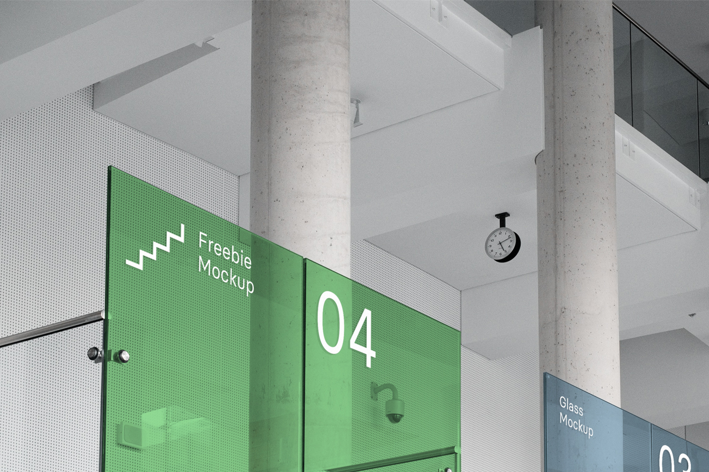 Office Glass Mockup — Mr.Mockup