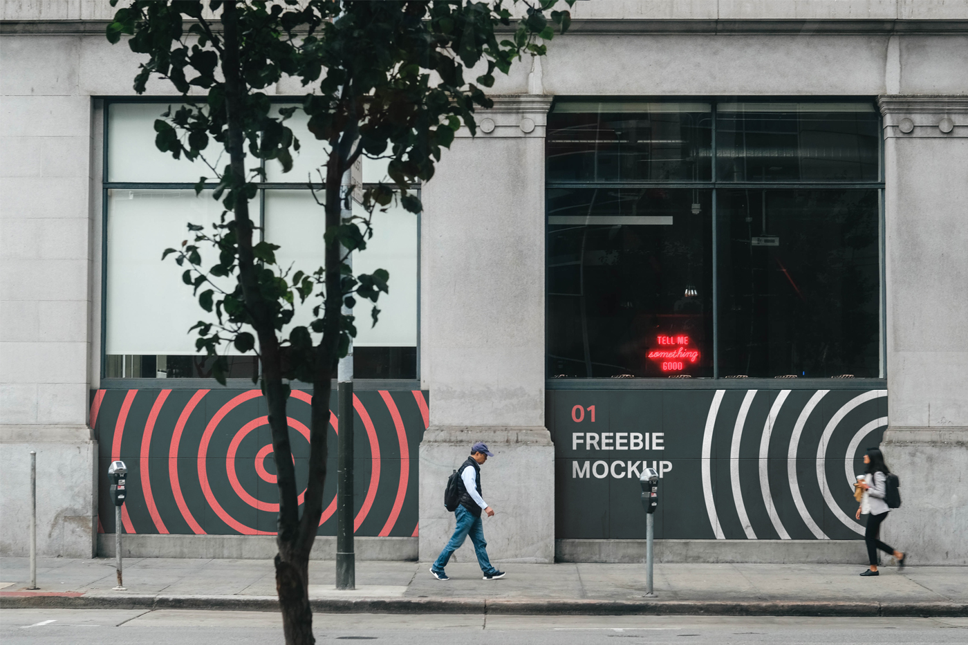 Store Front Wall Mockup — Mr.Mockup | Graphic Design Freebies
