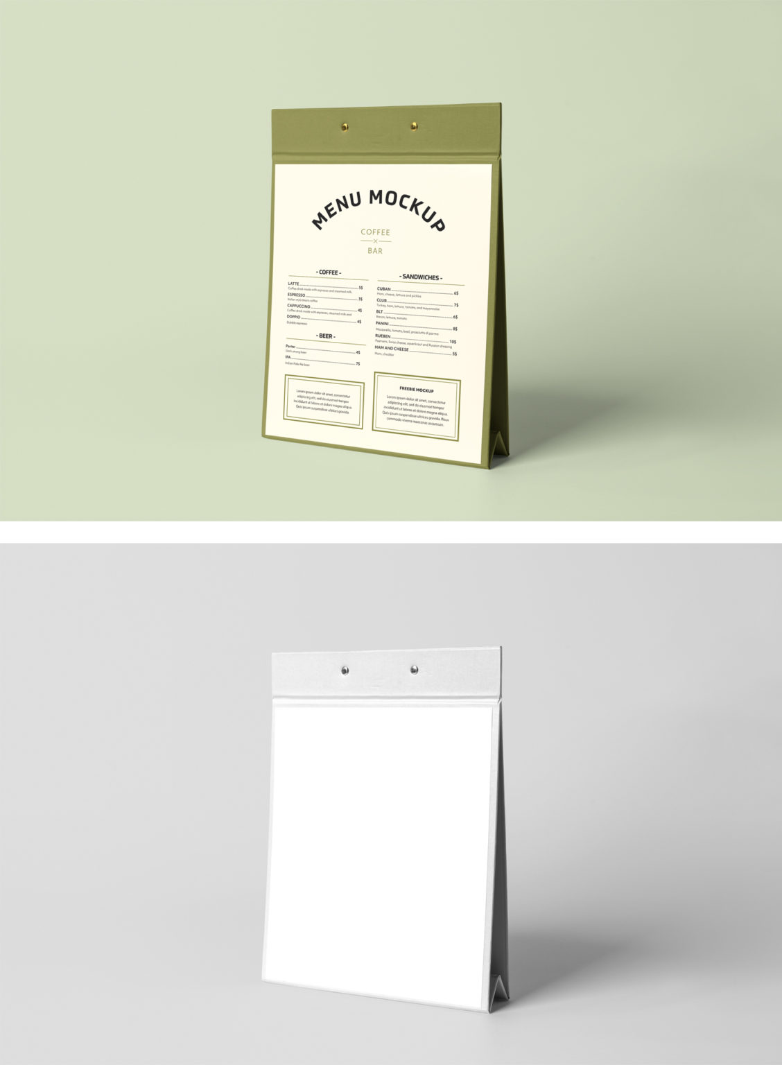 Menu Stand PSD Mockup — Mr.Mockup | Graphic Design Freebies