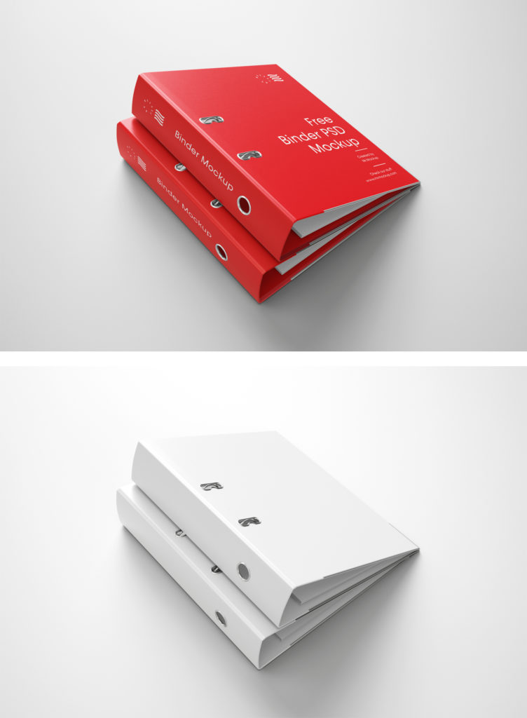 Binders Mockup — Mr.Mockup | Graphic Design Freebies