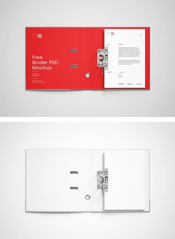 Open Binder Mockup — Mr.Mockup | Graphic Design Freebies