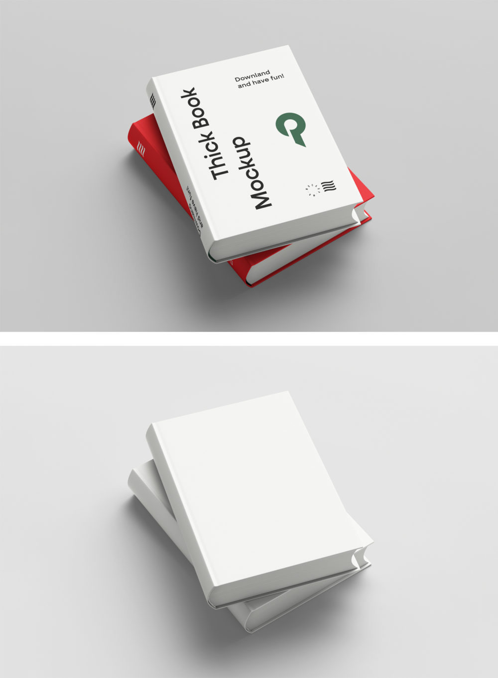 Two Books Mockup — Mr.Mockup | Graphic Design Freebies