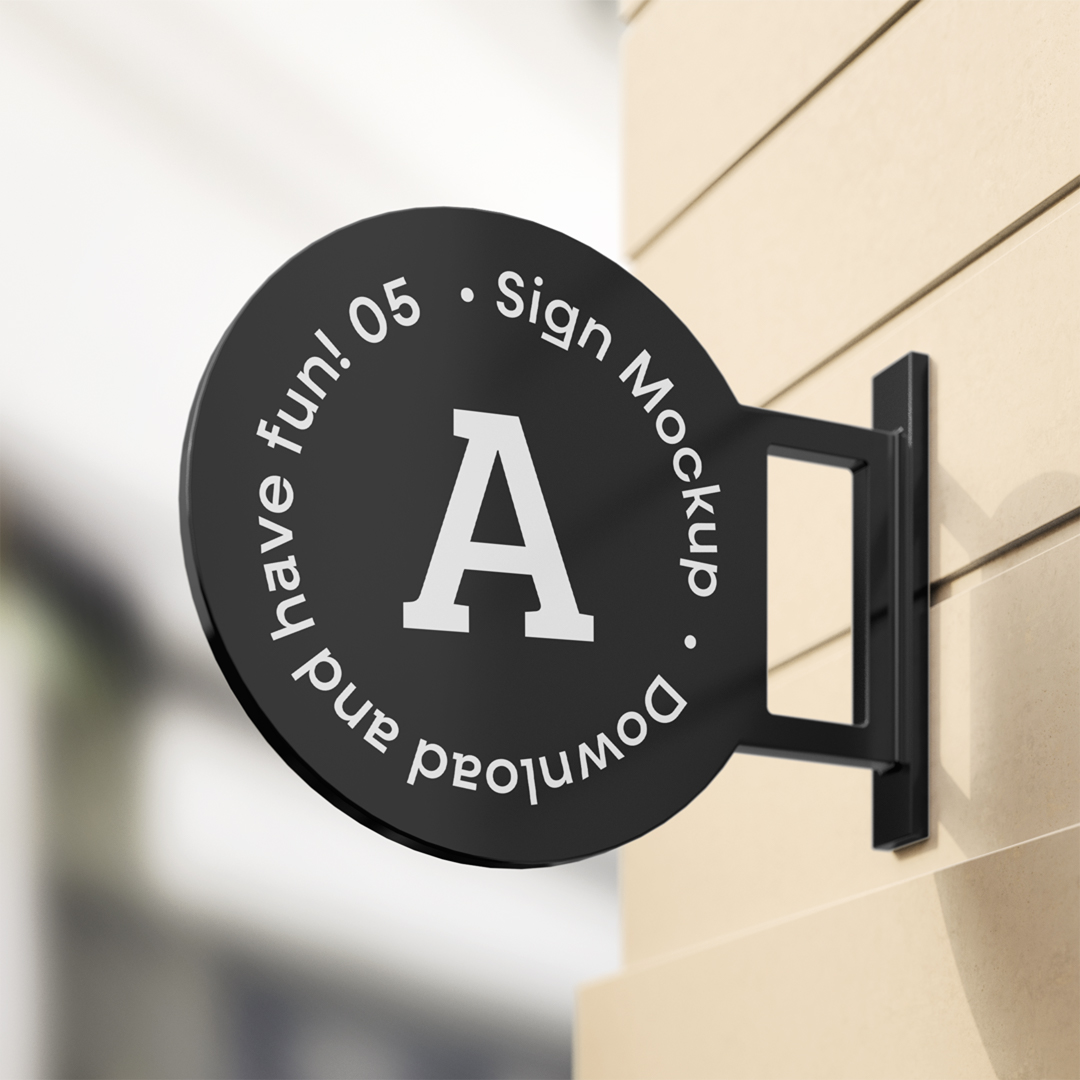 Logo Sign Mockup — Mr.Mockup | Graphic Design Freebies