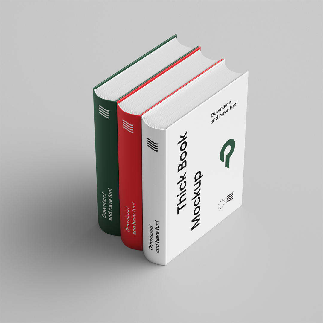 Thick Book Mockup — Mr.Mockup | Graphic Design Freebies