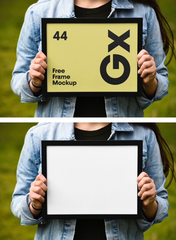 Horizontal Frame PSD Mockup — Mr.Mockup | Graphic Design Freebies