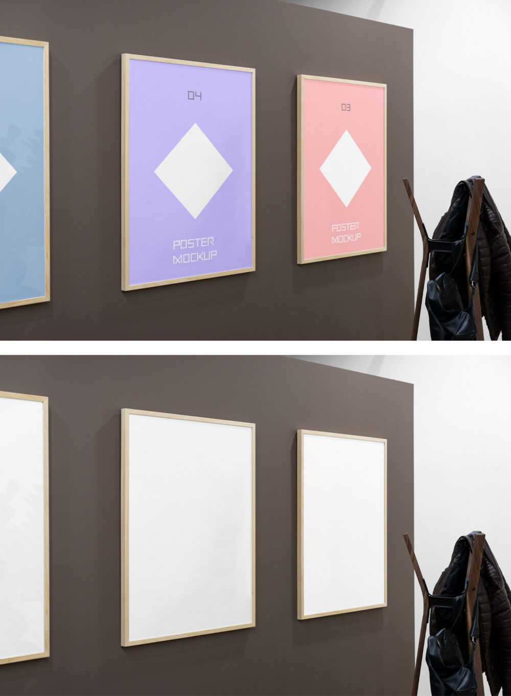 Triple Poster Mockups — Mr.Mockup | Graphic Design Freebies