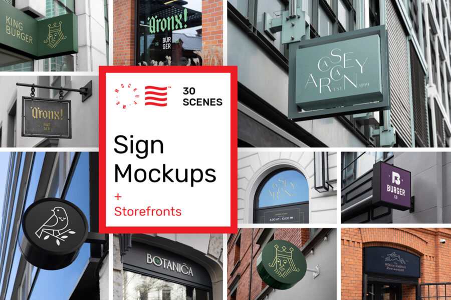 Sign Mockups Extended License — PSD Mockups & Freebies | Mr.Mockup