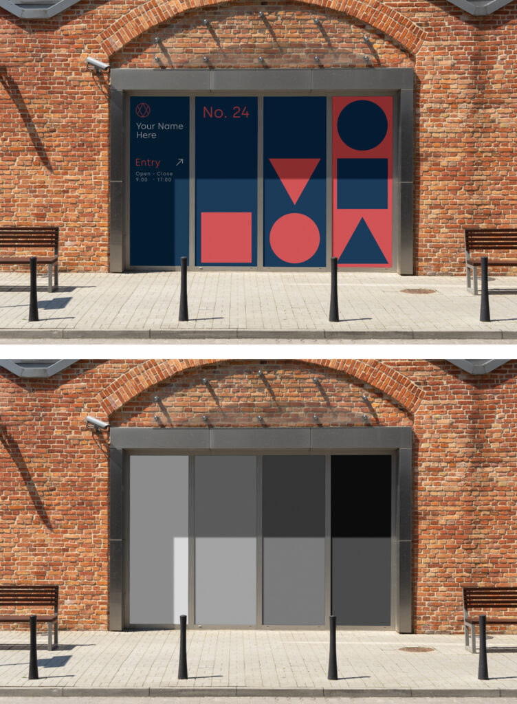 Window Sign PSD Mockup — Mr.Mockup | Graphic Design Freebies