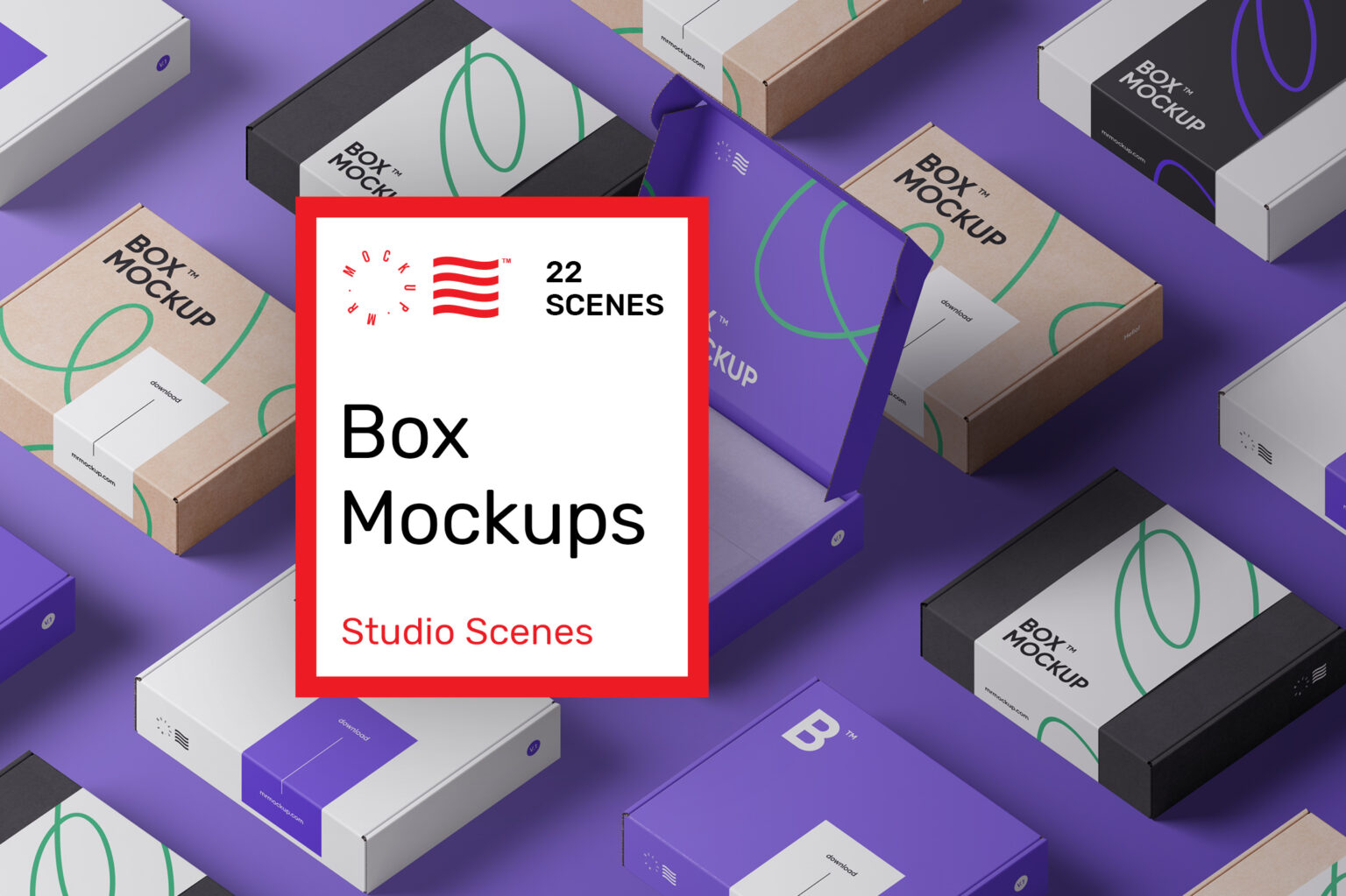 Box Mockups — Mr.Mockup