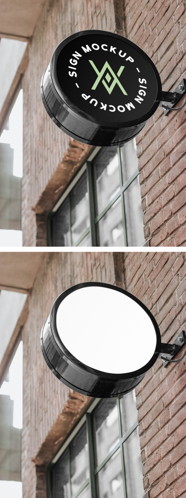 Rounded Sign Mockup — Mr.Mockup | Graphic Design Freebies