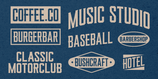 Unique Display Fonts Bundle vol.1 — Mr.Mockup