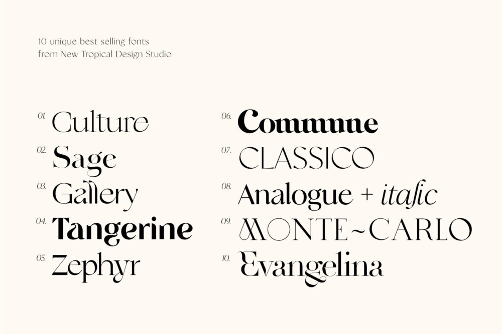 The Modern Font Bundle Vol.3 — Mr.Mockup