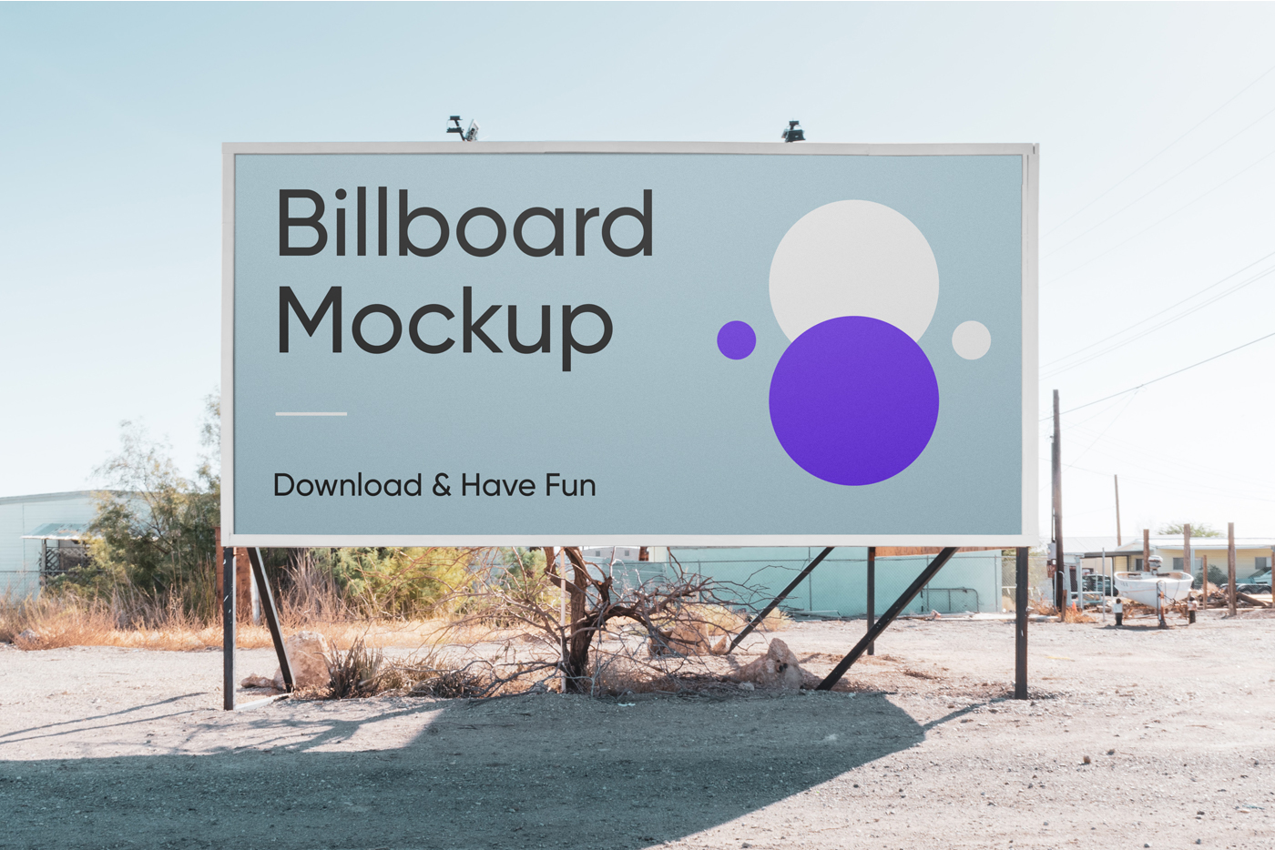 Horizontal Billboard PSD Mockup — Mr.Mockup | Graphic Design Freebies