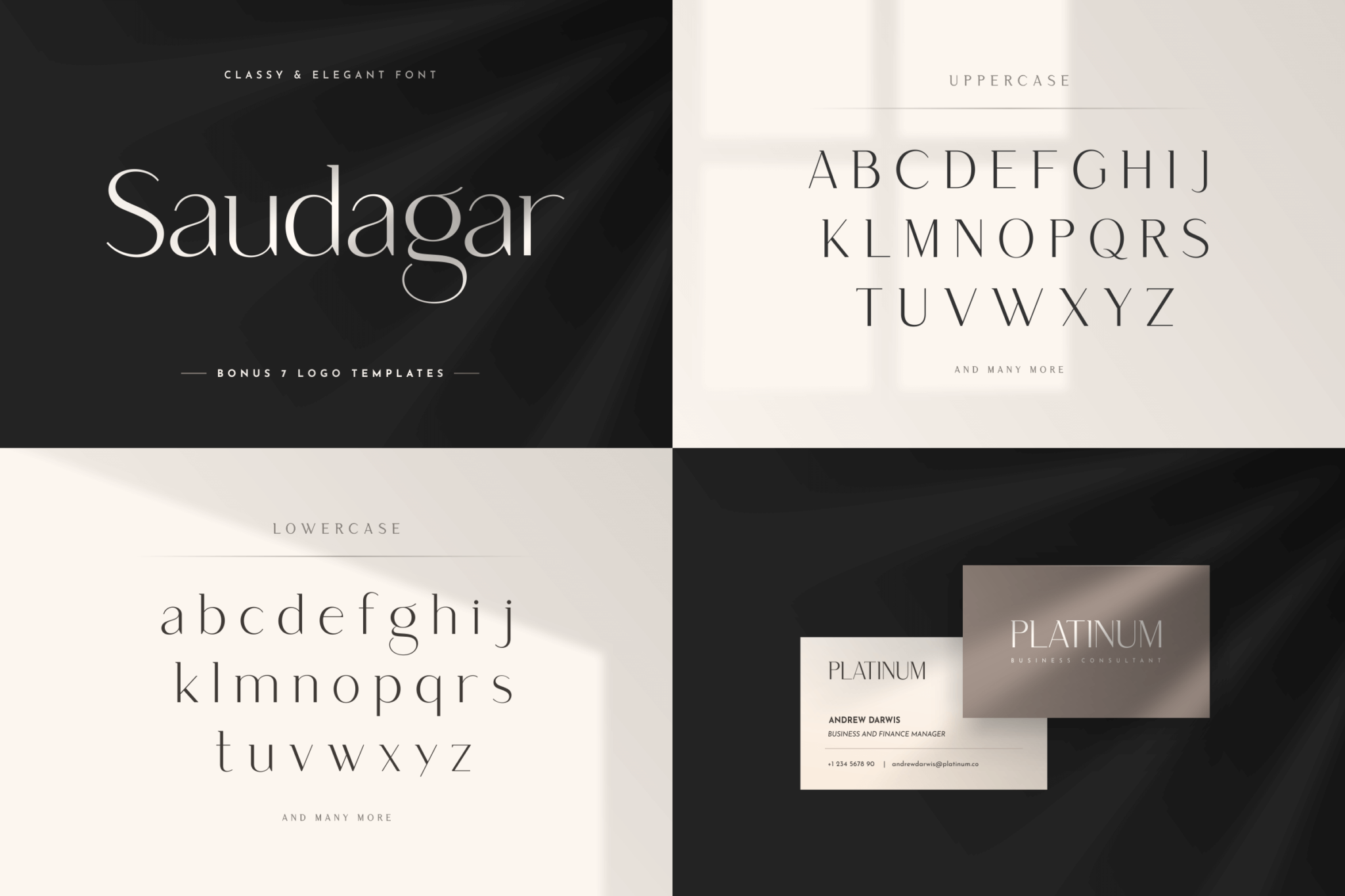 Unique & Classy Font Bundle — PSD Mockups & Freebies | Mr.Mockup