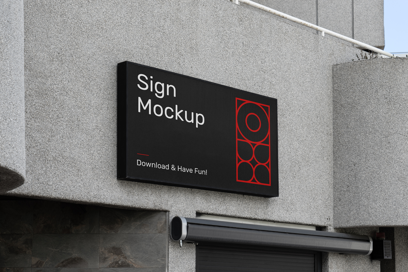 Sign on Building Vol.1 Mockup — Mr.Mockup | Graphic Design Freebies