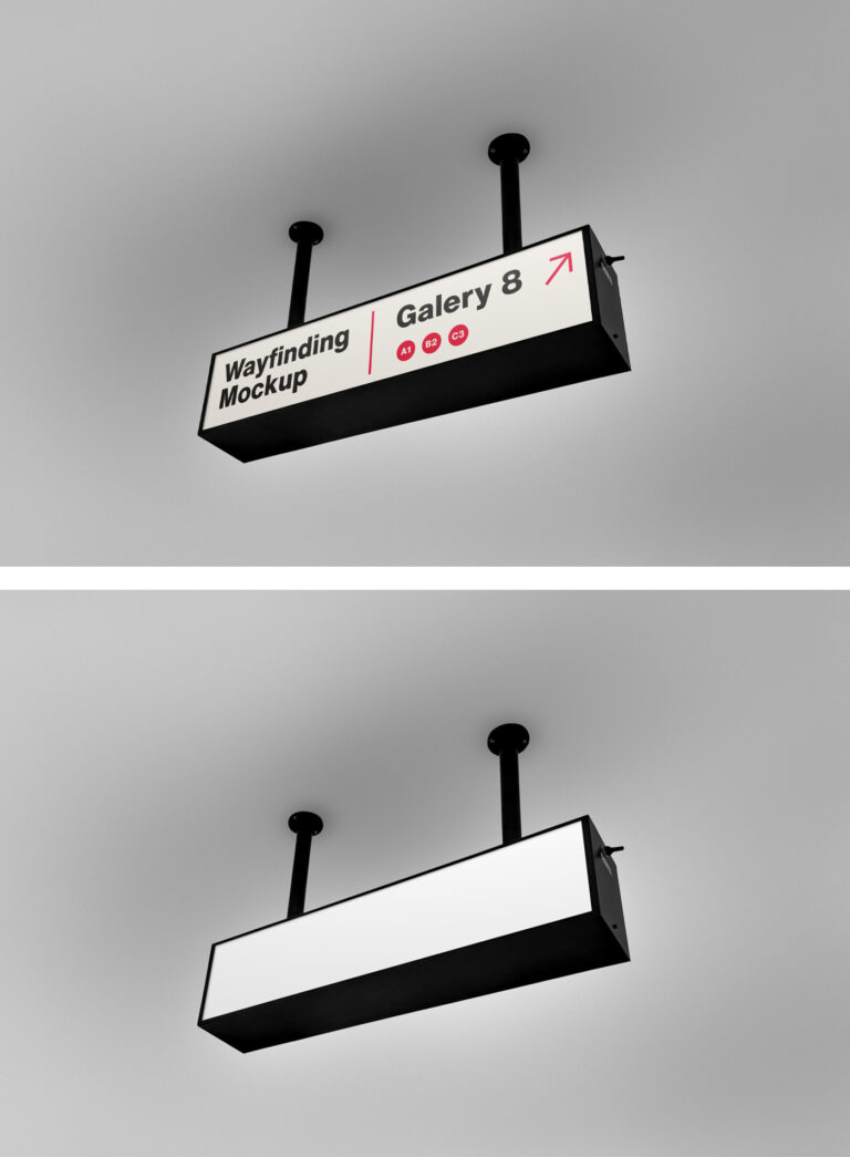 Wayfinding Rectangle Mockup — Mr.Mockup | Graphic Design Freebies