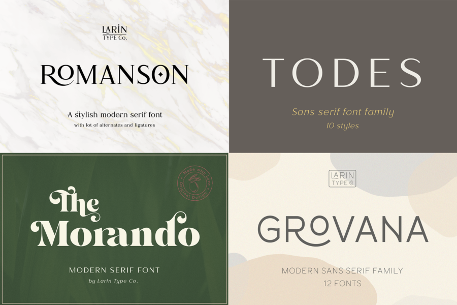 Modern Font Bundle — PSD Mockups & Freebies | Mr.Mockup