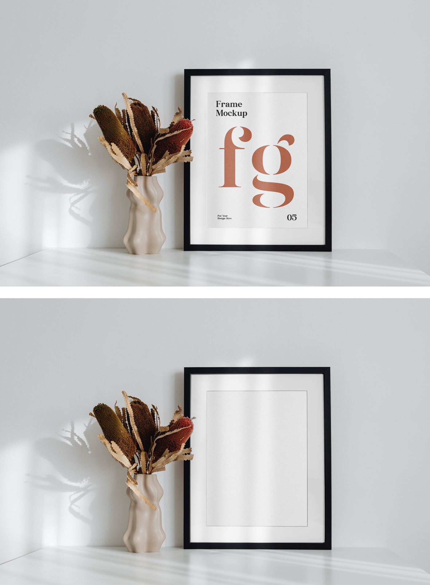 Frame on Desk PSD Mockup — Mr.Mockup | Graphic Design Freebies