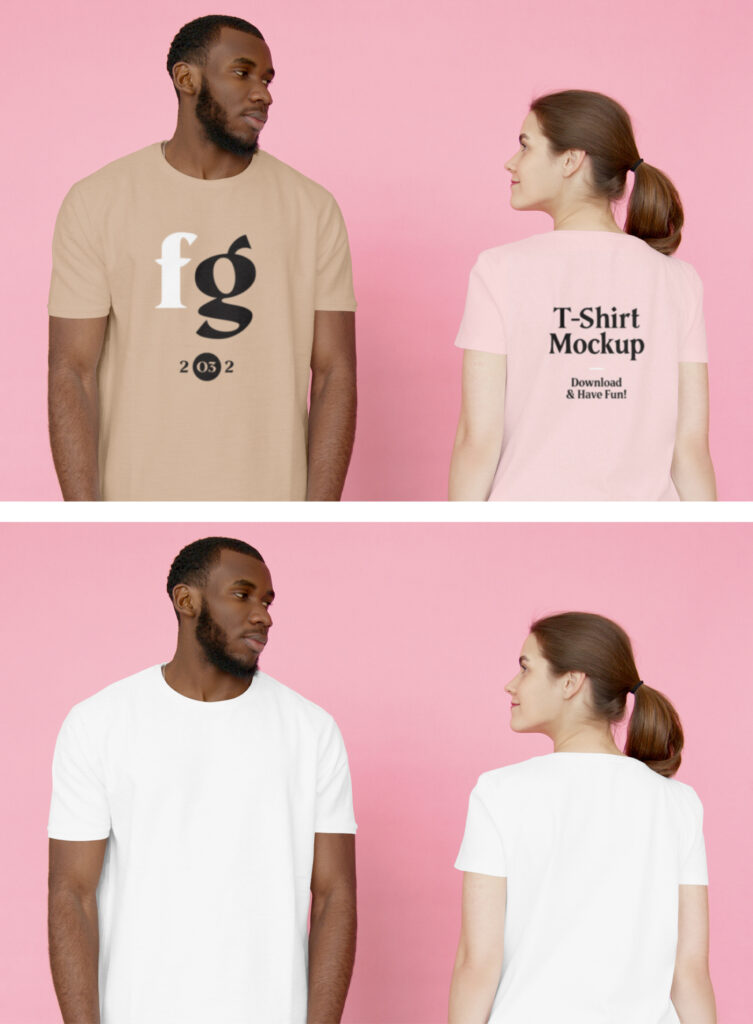 Two T-Shirt's Mockup — Mr.Mockup | Graphic Design Freebies