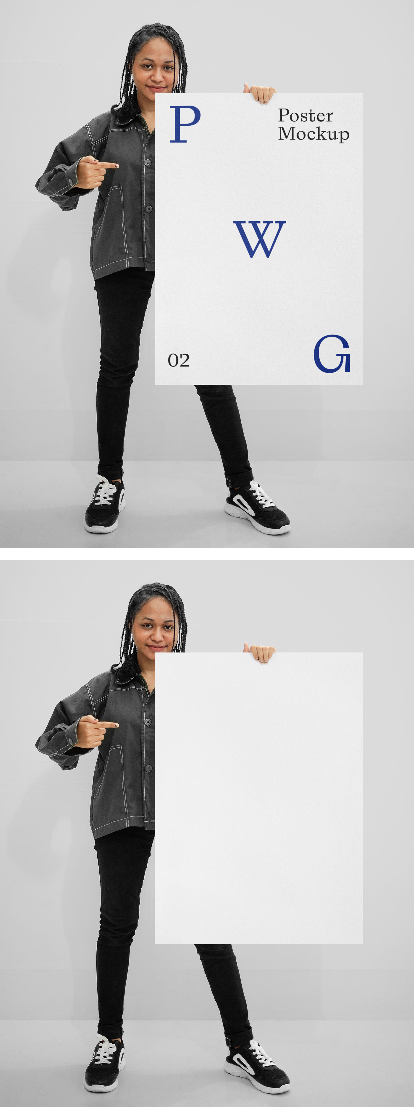 Women Holding Poster Mockup Mr Mockup Graphic Design Freebies