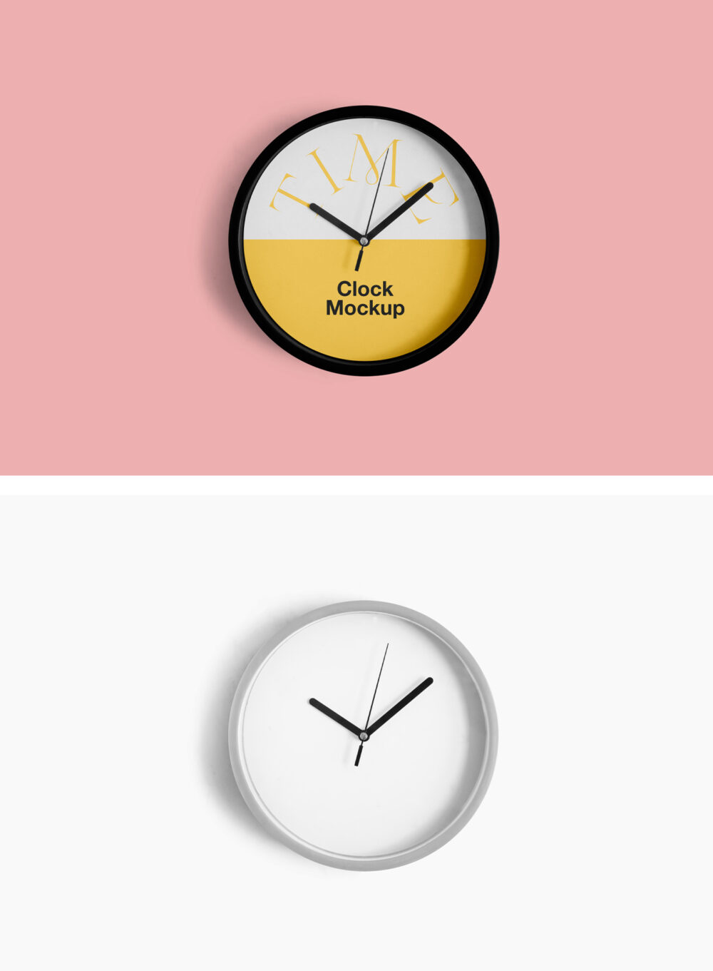 Rounded Clock Mockup — Mr.Mockup | Graphic Design Freebies