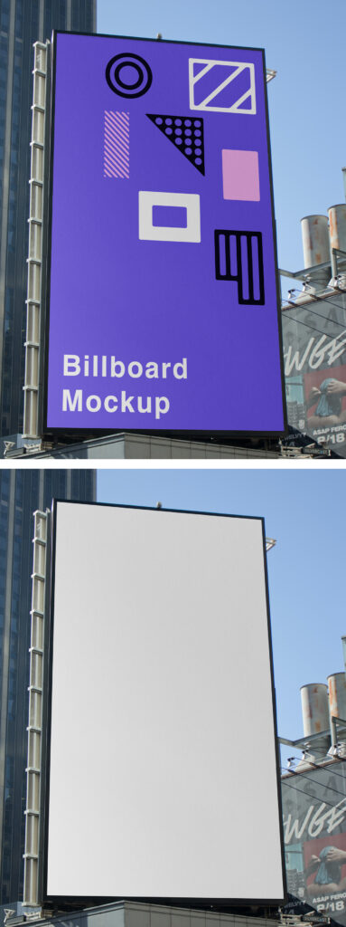 Big Vertical Billboard Mockup — Mr.Mockup | Graphic Design Freebies