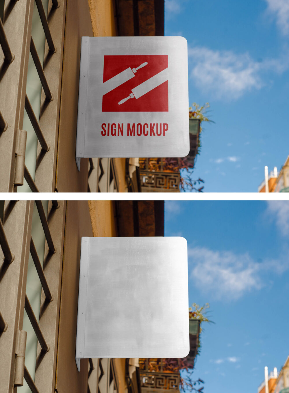 Hanging Metal Sign Mockup — Mr.Mockup | Graphic Design Freebies