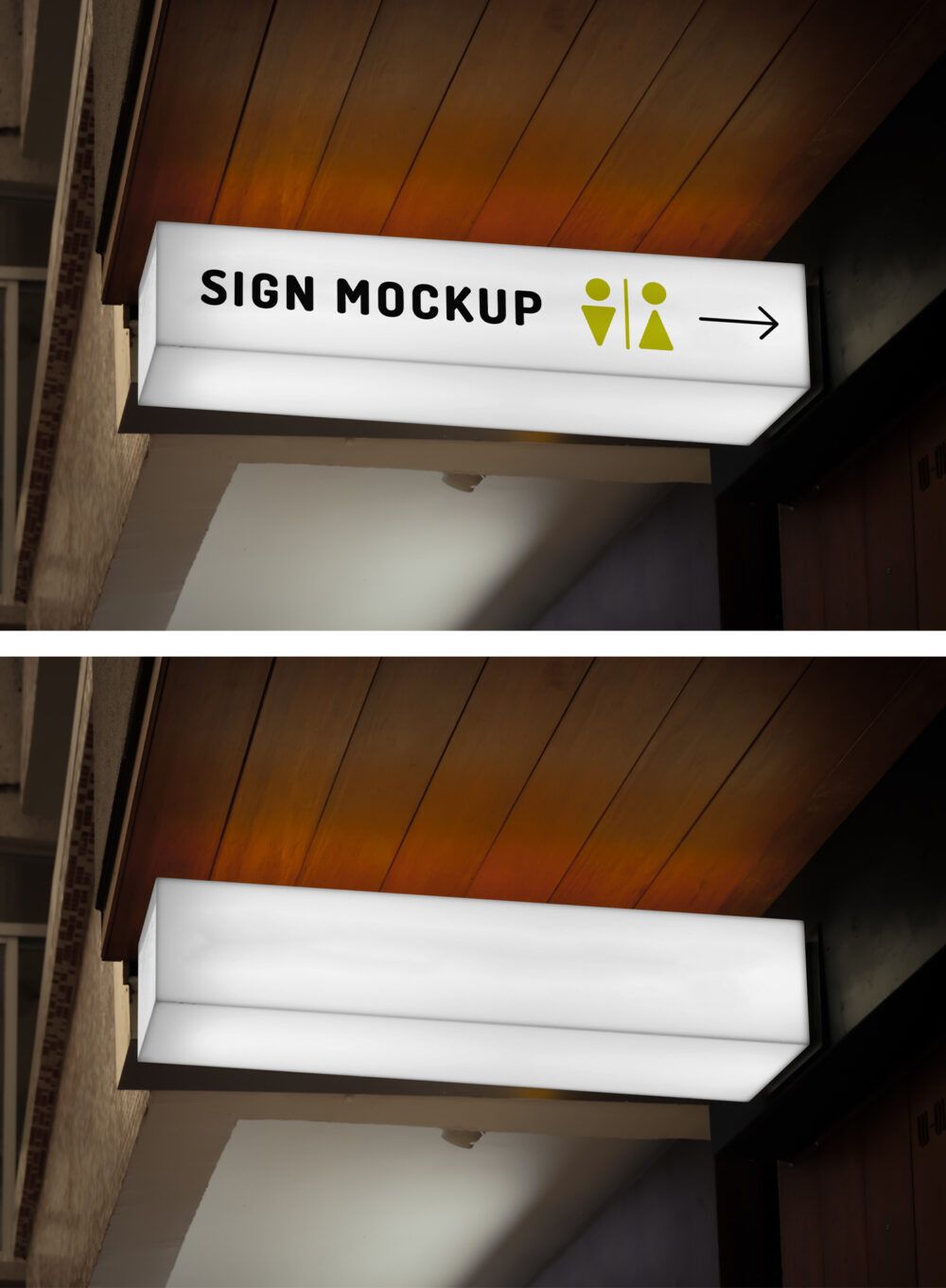 Light Sign Mockup — Mr.Mockup | Graphic Design Freebies