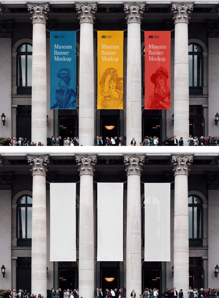 Museum Banners Mockup — Mr.Mockup | Graphic Design Freebies