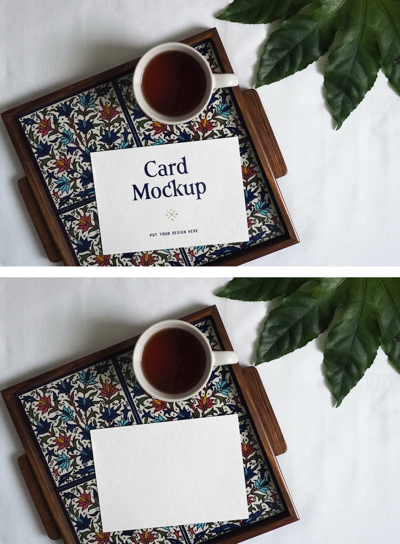 One Card PSD Mockup — Mr.Mockup