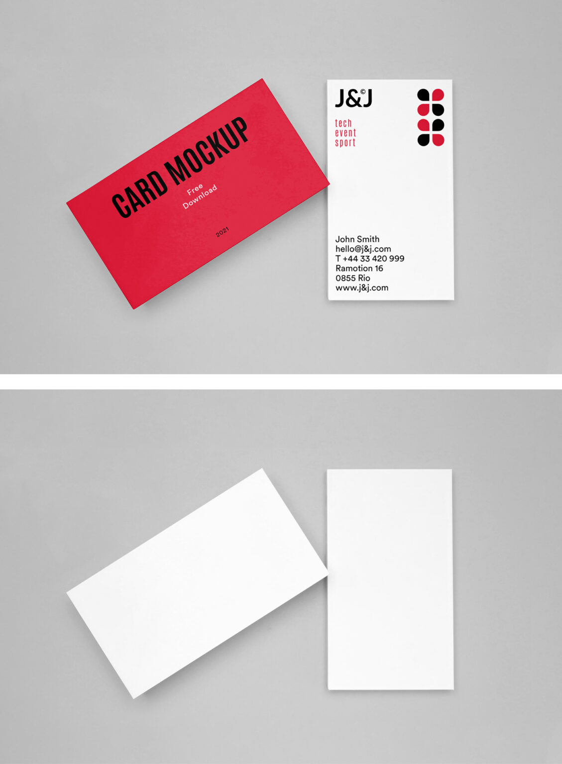 Ractangle Cards PSD Mockup — Mr.Mockup | Graphic Design Freebies