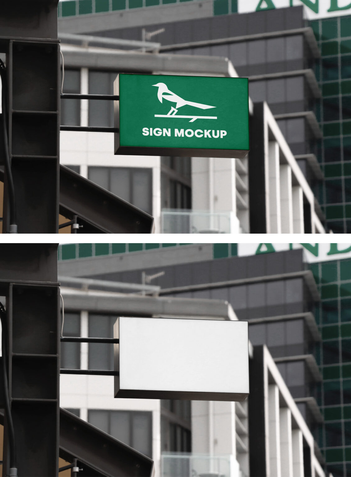Store Sign PSD Mockup — Mr.Mockup
