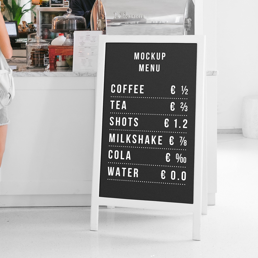 Restaurant Stand Mockup — Mr.Mockup | Graphic Design Freebies