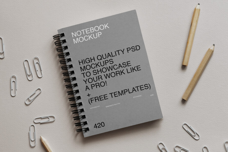 Free Notebook Mockups — Mr.Mockup | Graphic Design Freebies
