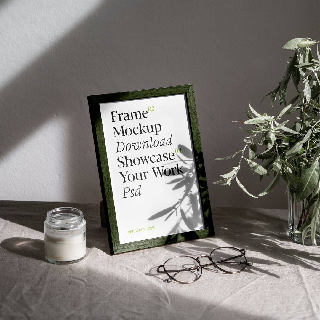 Mini Wood Frame Mockup — Mr.Mockup