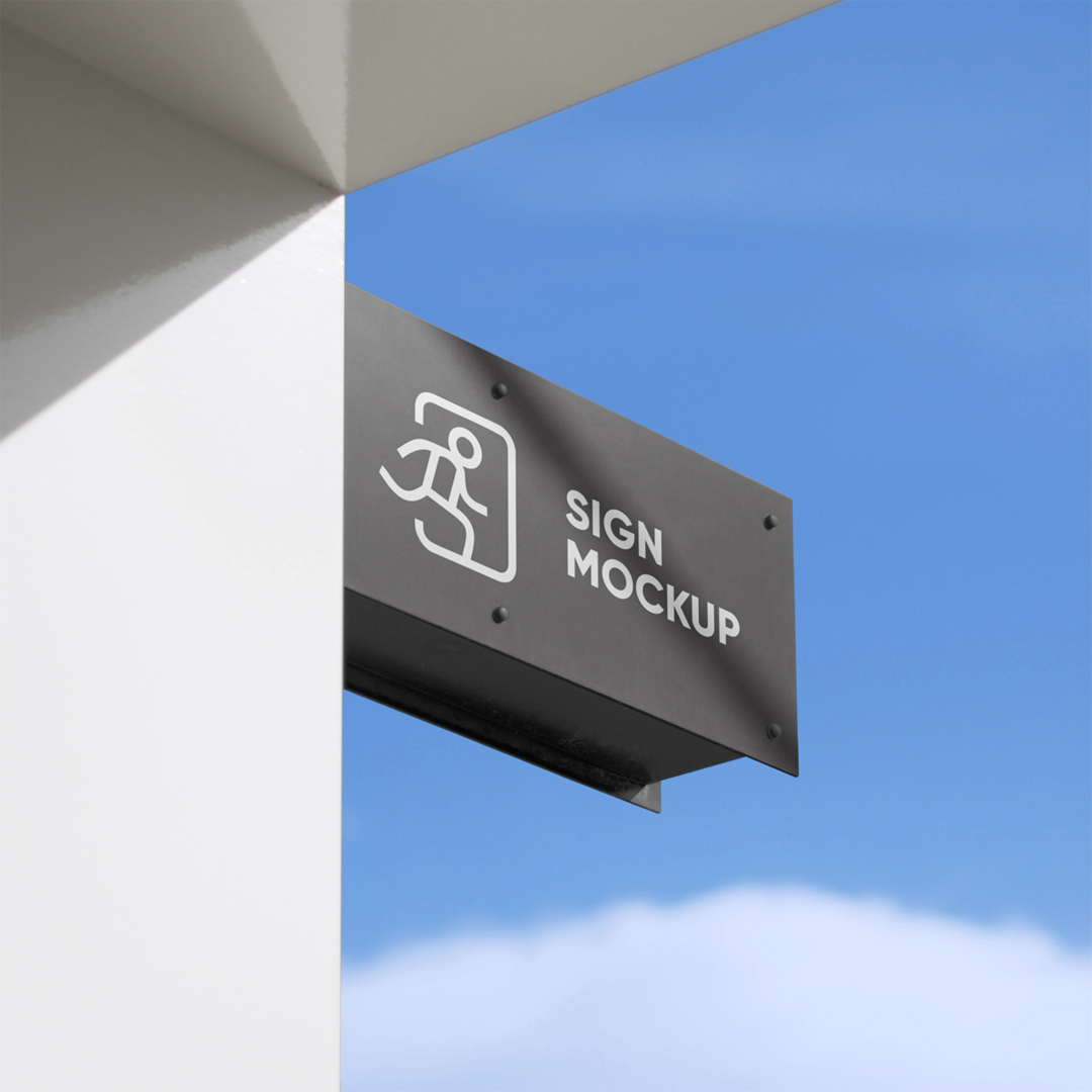 Signage on Building Mockup — Mr.Mockup