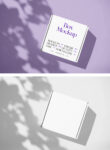 White Square Box Mockup — Mr.Mockup