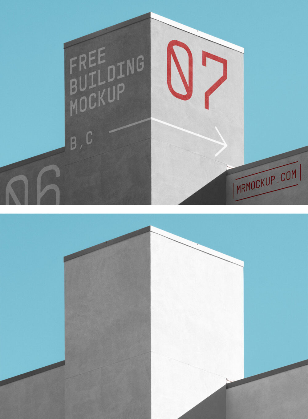 Concrete Building PSD Mockup — Mr.Mockup