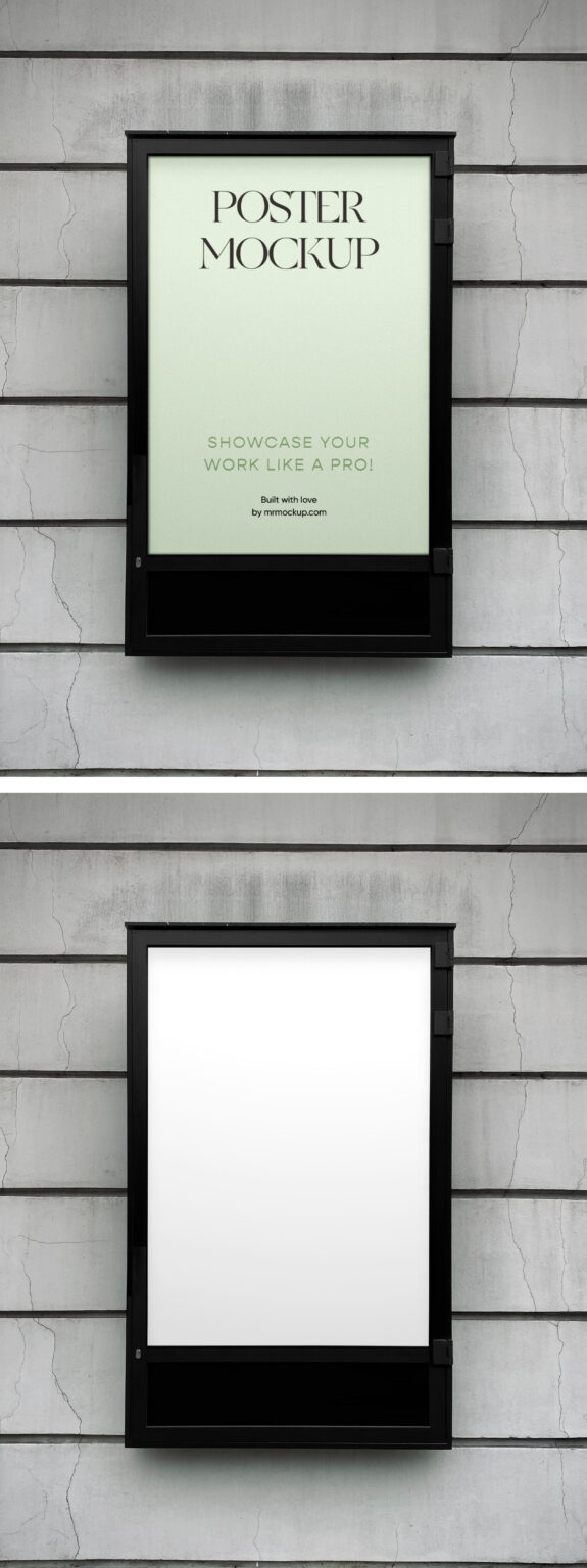 Poster on Building Wall Mockup — Mr.Mockup