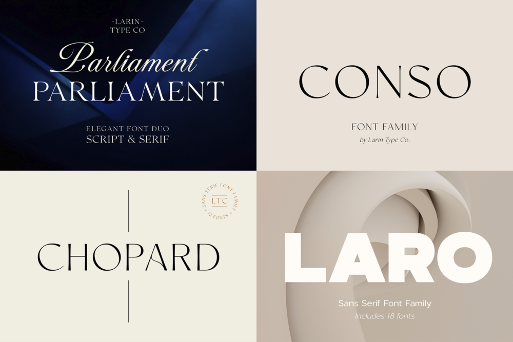 Modern Font Bundle Vol.2 — Mr.Mockup