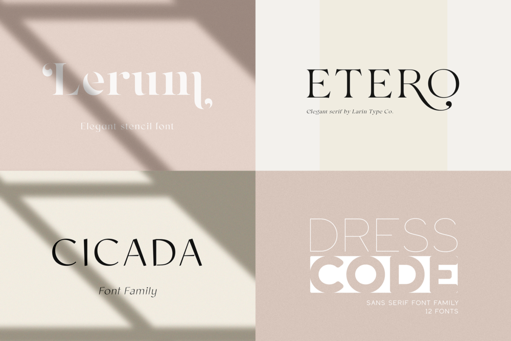 Modern Font Bundle Vol.2 — Mr.Mockup