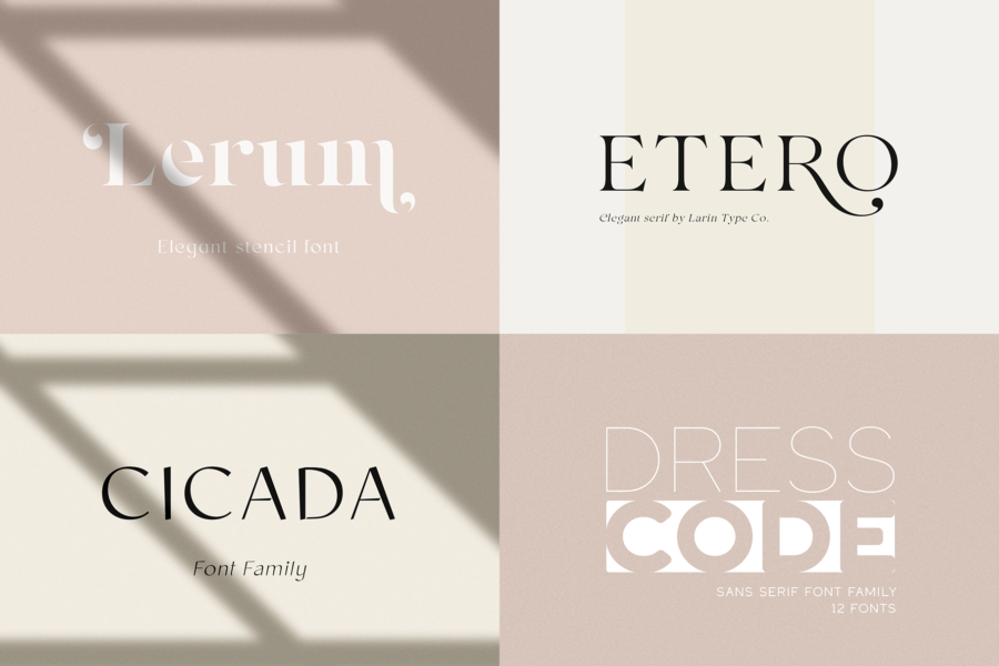 Modern Font Bundle Vol.2 — Mr.Mockup