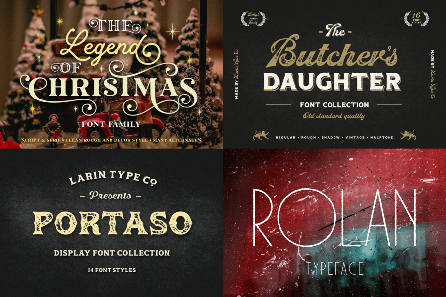Modern Font Bundle Vol.2 — Mr.Mockup