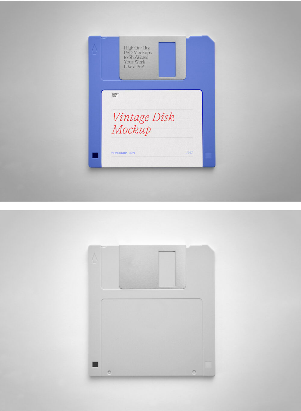 Vintage Disk Mockup — Mr.Mockup