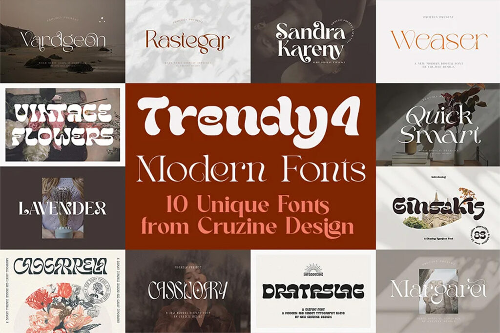 Trendy & Modern Fonts Bundle vol.2 — Mr.Mockup